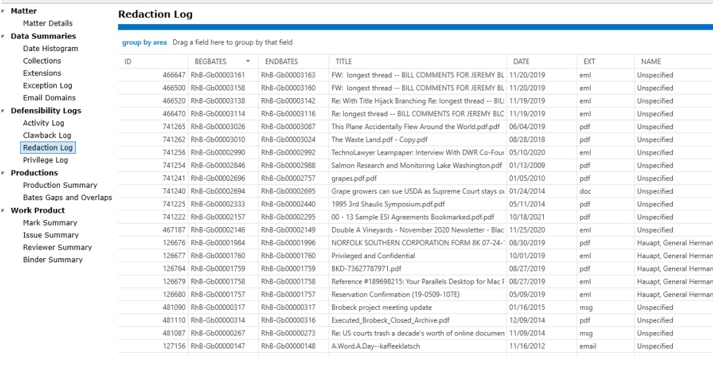 Why Redaction Logs Matter in eDiscovery: Transparency, Compliance & Defensibility